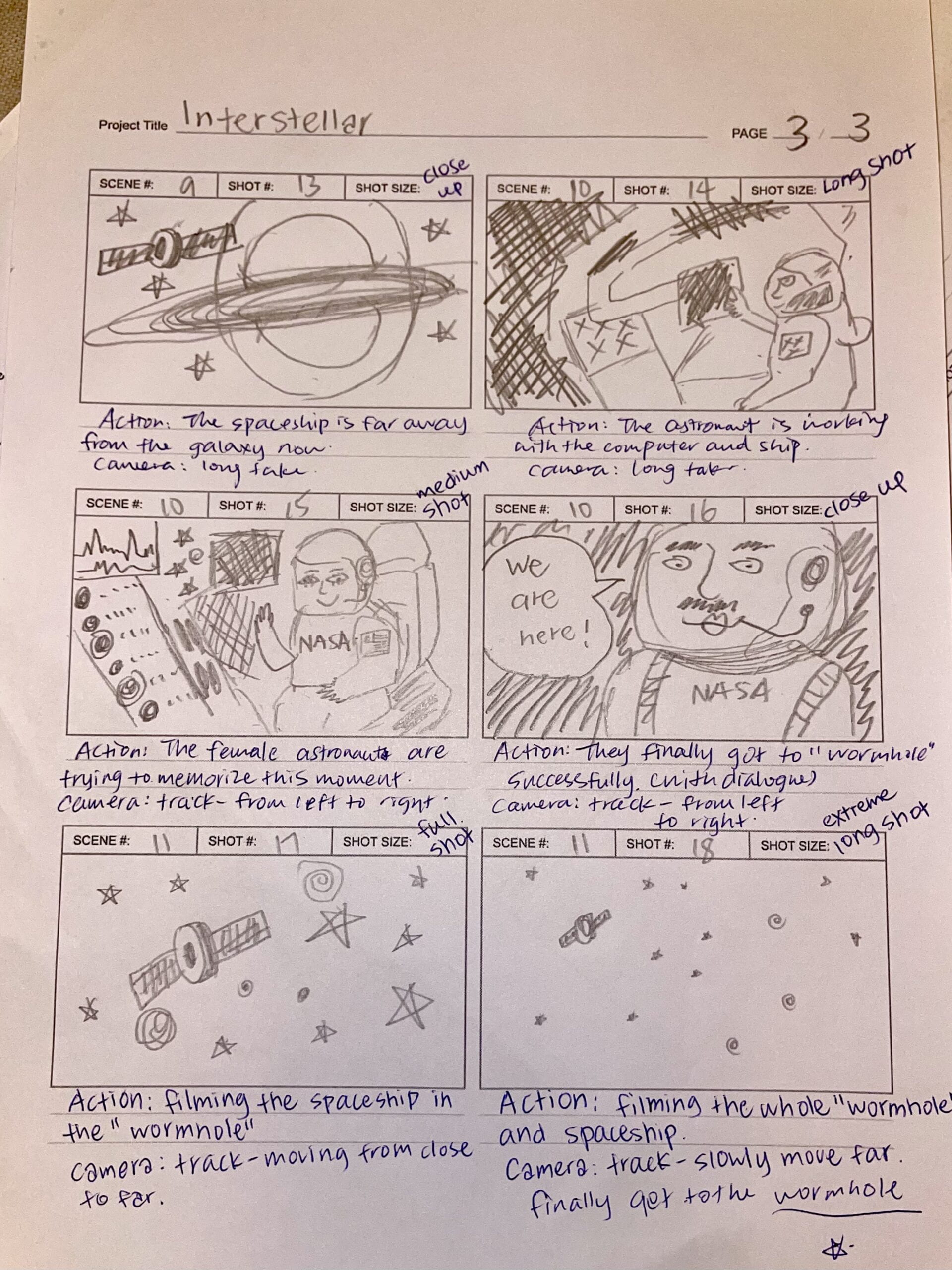 Reverse Storyboard – Interstellar