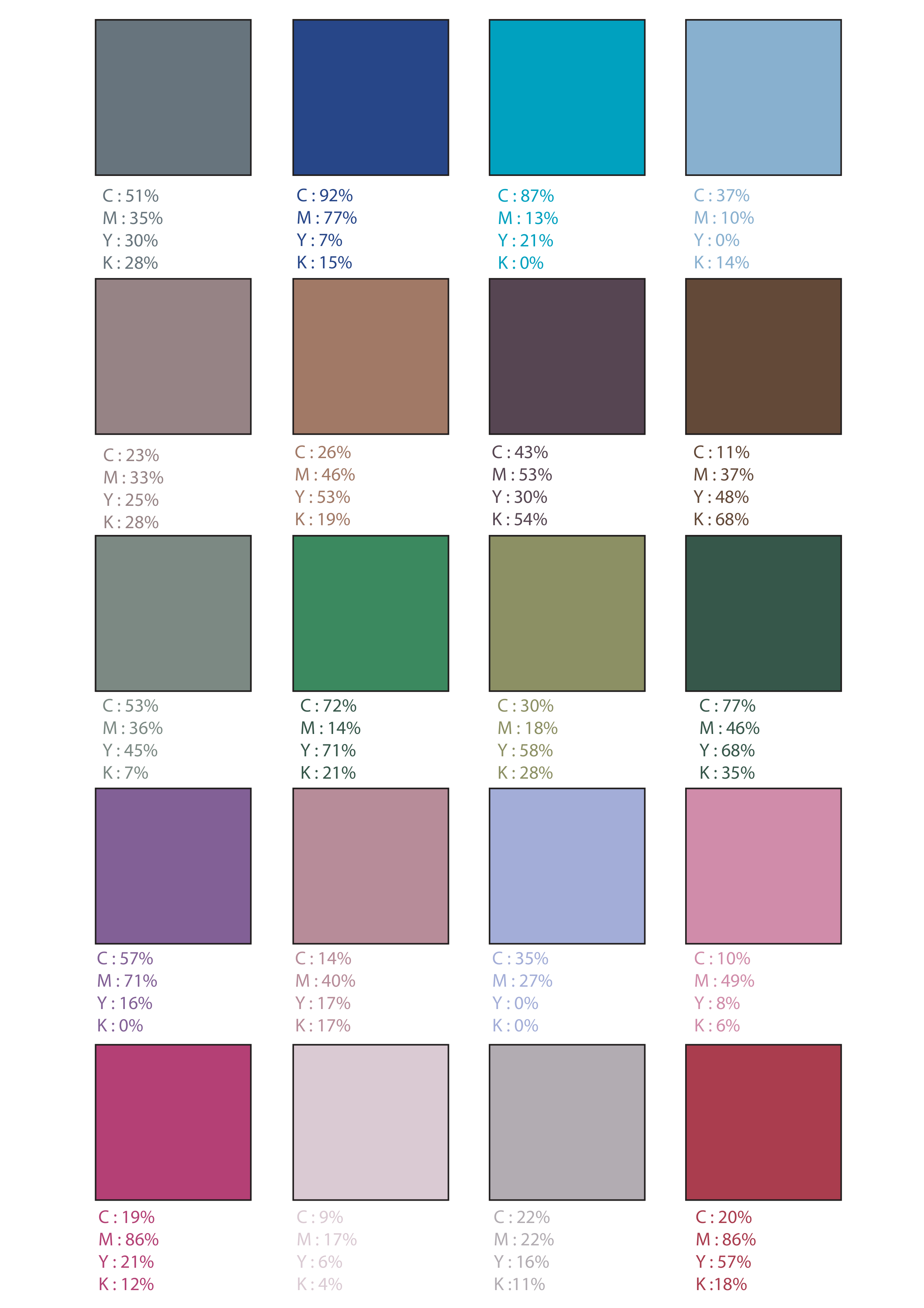 10 Sets of Color Schemes – Elaine’s Documentation Blog