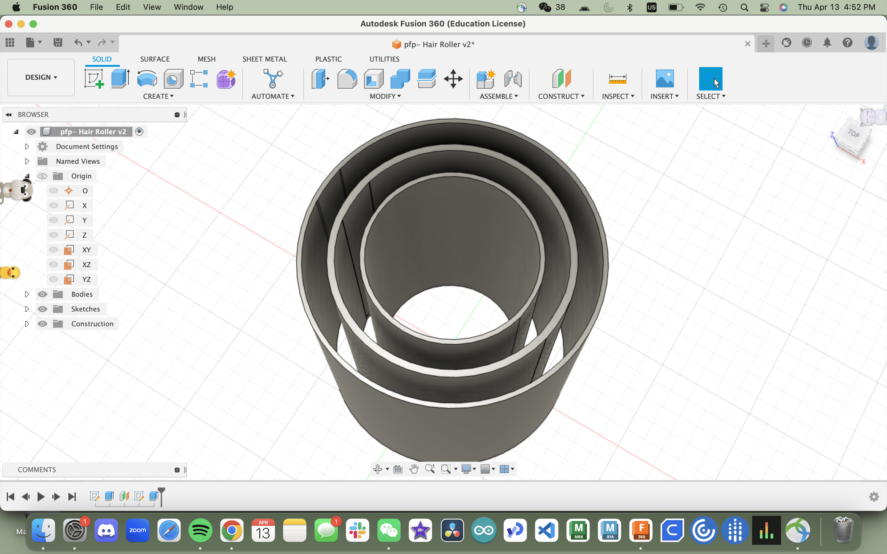 Fusion 360 Model Update + Rendering of Mug – Elaine’s Documentation Blog