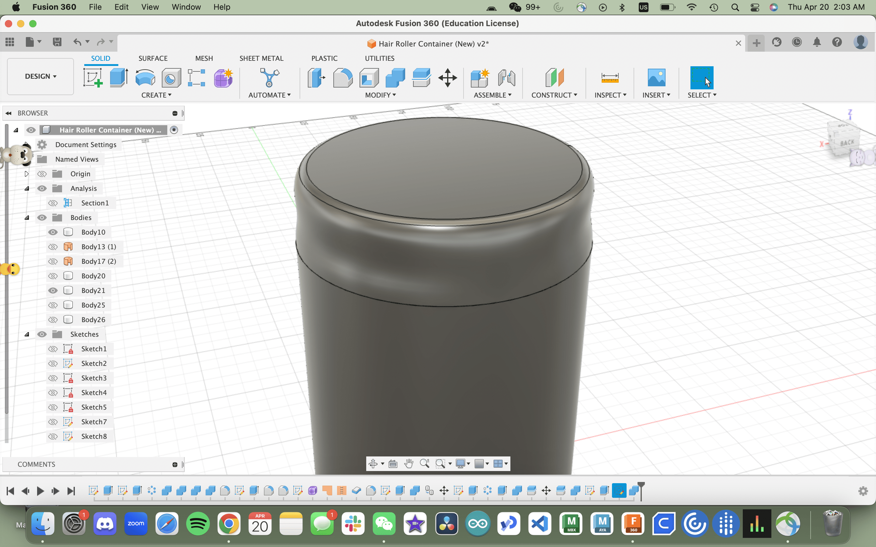 Fusion 360 Update 2 – Elaine’s Documentation Blog