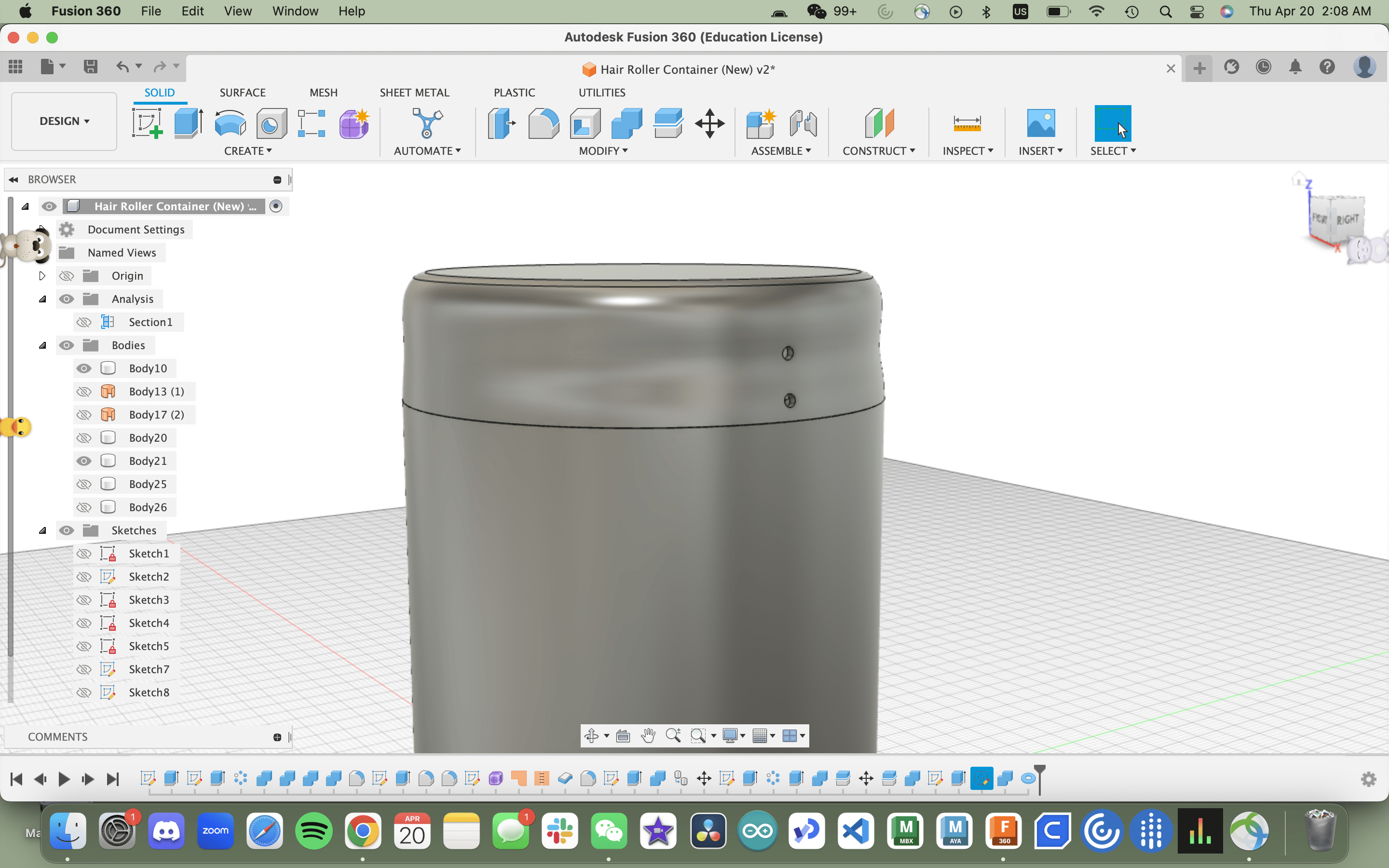 Fusion 360 Update 2 – Elaine’s Documentation Blog