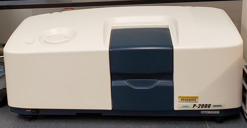 Jasco P-2000 Polarimeter – Shared Instrumentation Facility
