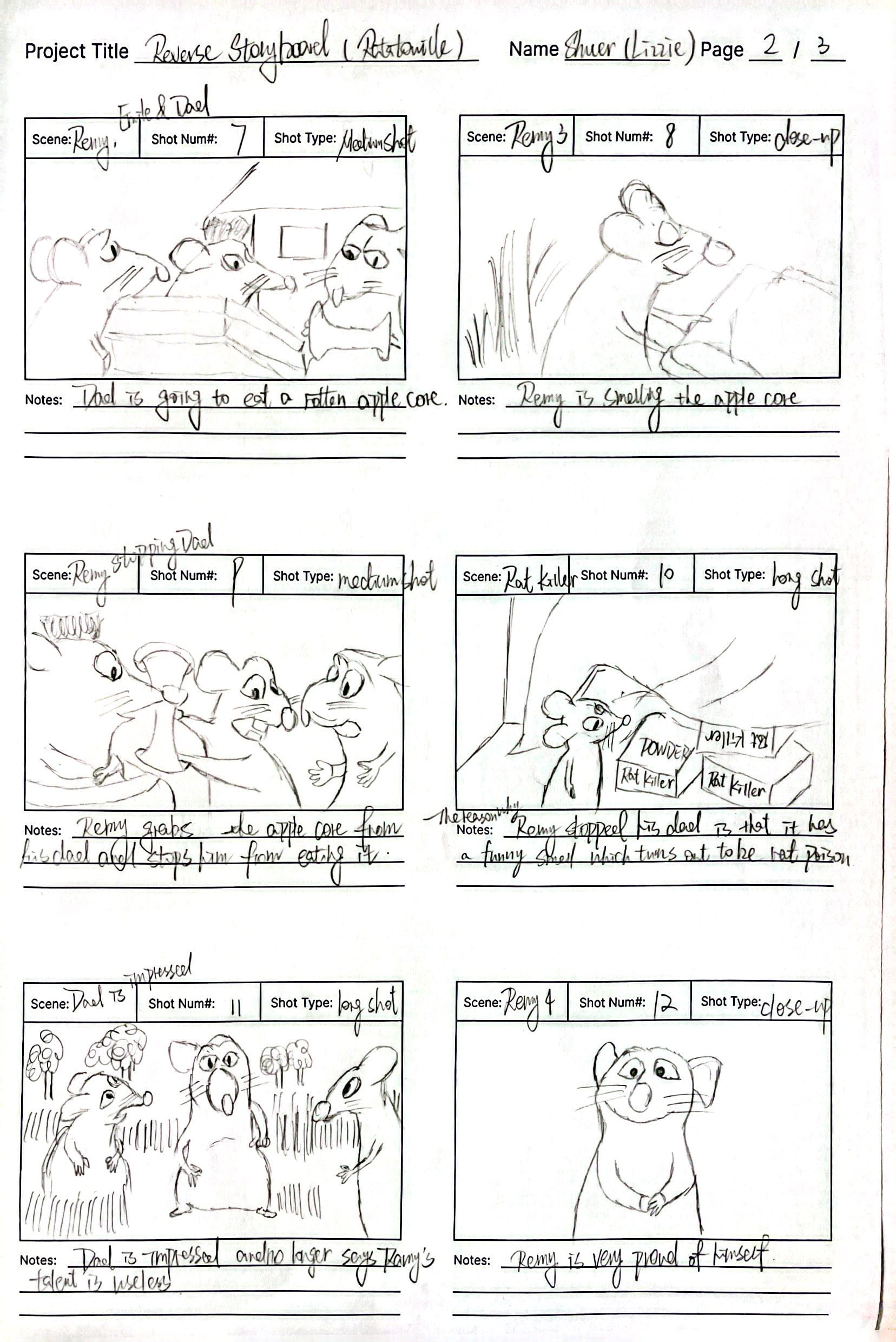 Reverse Storyboard – Elizabeth’s Blog