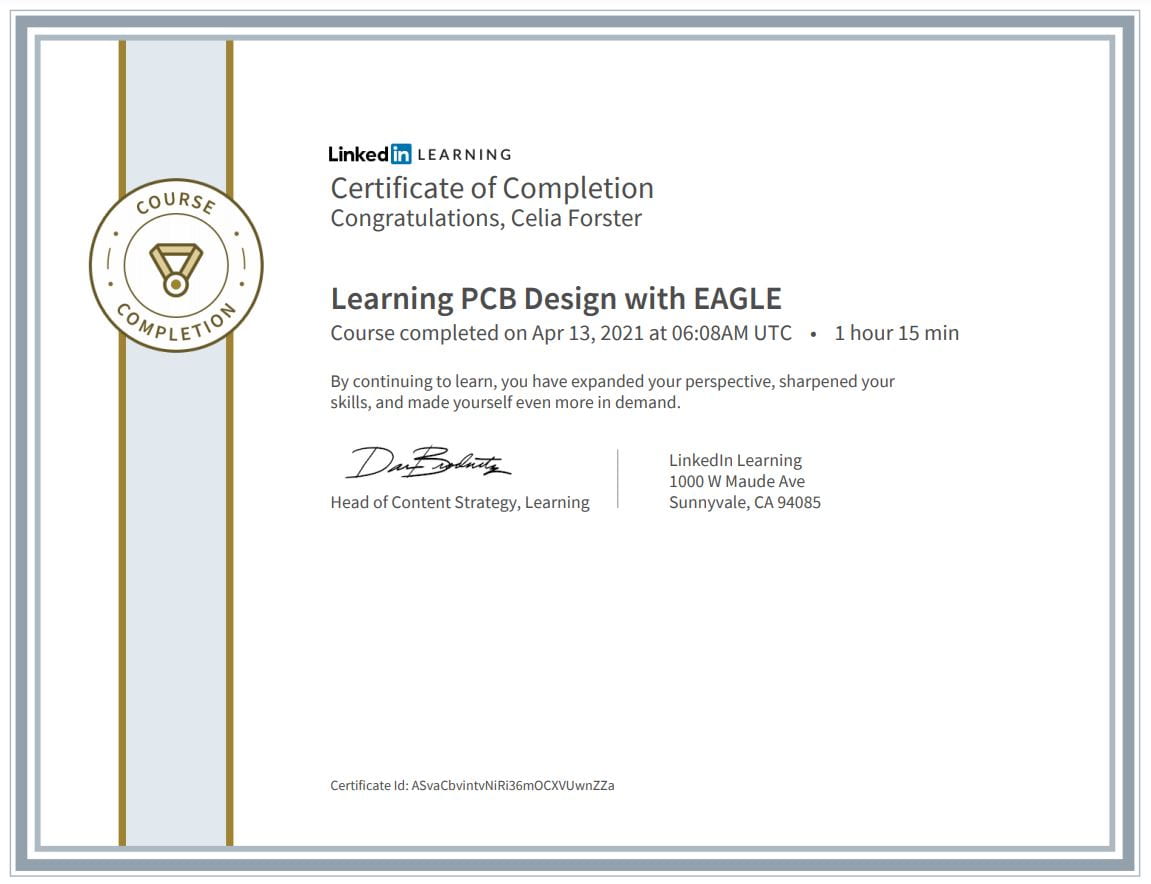 Learning PCB Design with Eagle
