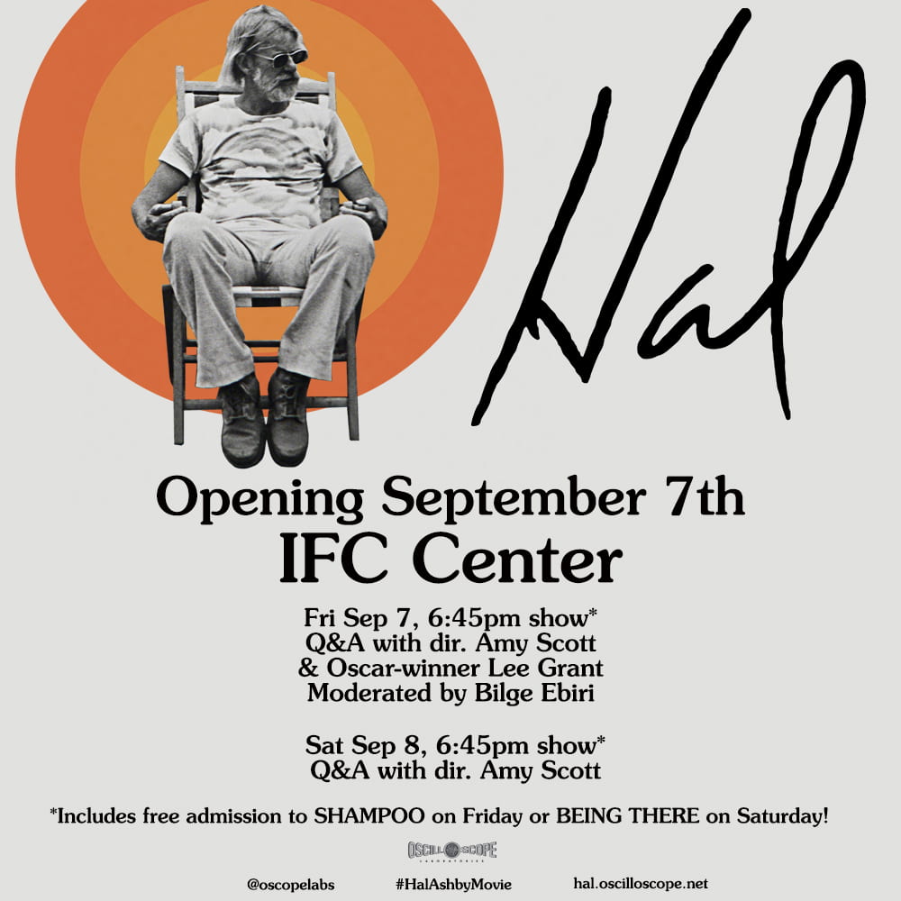 Enter to Win 2 Tickets to see, Hal, The Hal Ashby Doc – NYU Kanbar ...