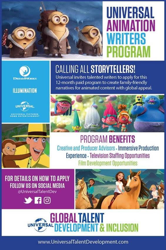 Universal Animation Writers Program – NYU Kanbar Institute of Film ... Universal Animation Writers Program – NYU Kanbar Institute of Film ...