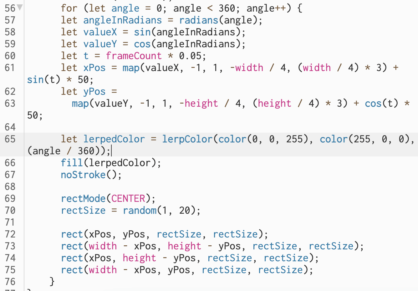 NOC W01 – Generative Patterns with Transformations – Claire's ...